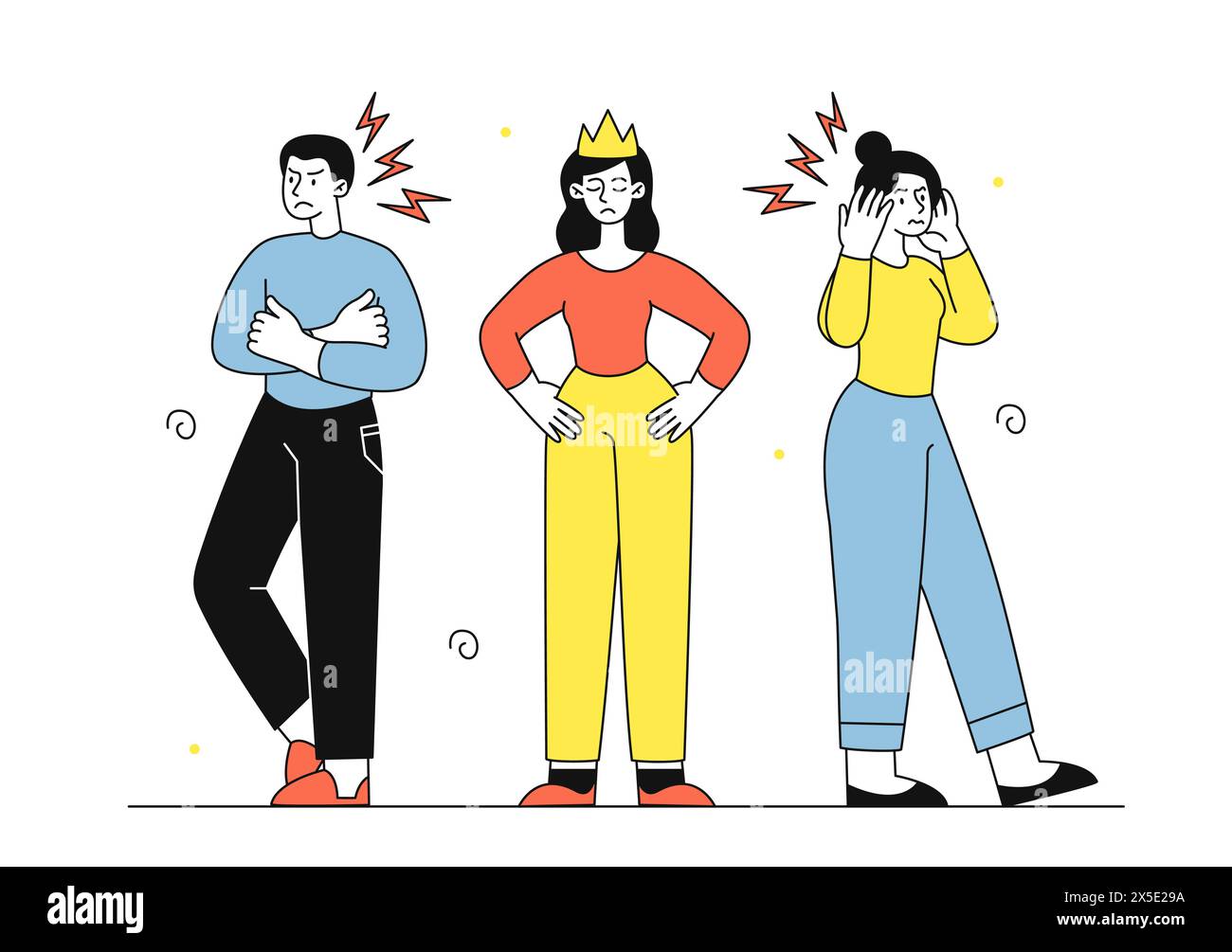 Behavioral problems vector simple Stock Vector Image & Art - Alamy