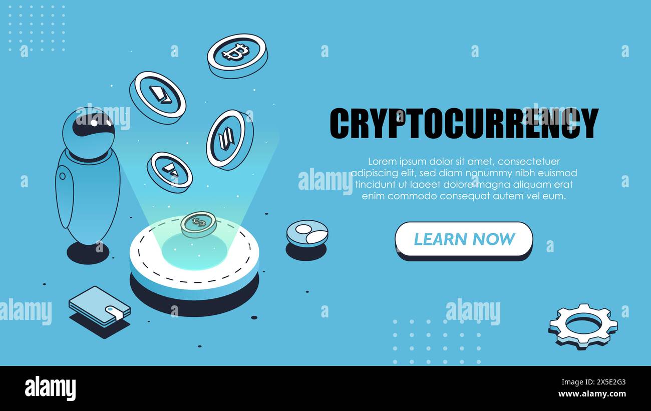 Cryptocurrency wallpaper Stock Vector Images - Alamy
