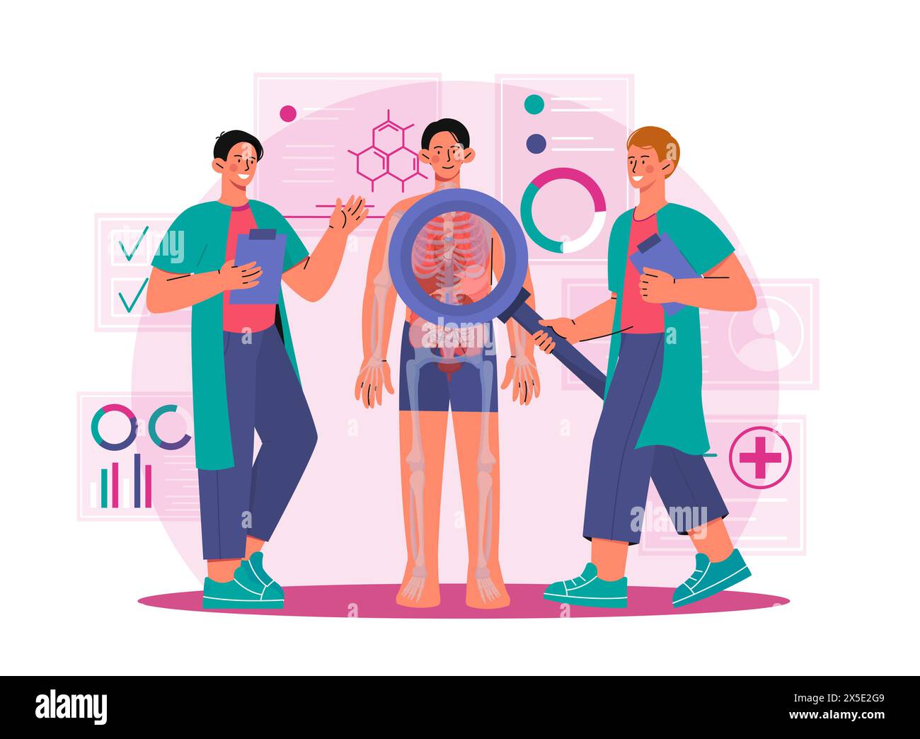 Patient with diagnosis vector Stock Vector Image & Art - Alamy