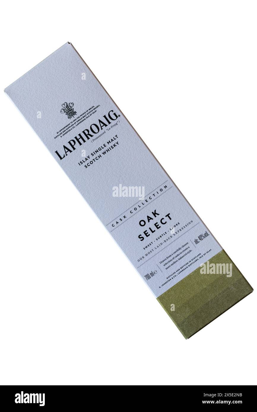 Box of Laphroaig Islay Single Malt Scotch Whisky Cask Collection Oak ...