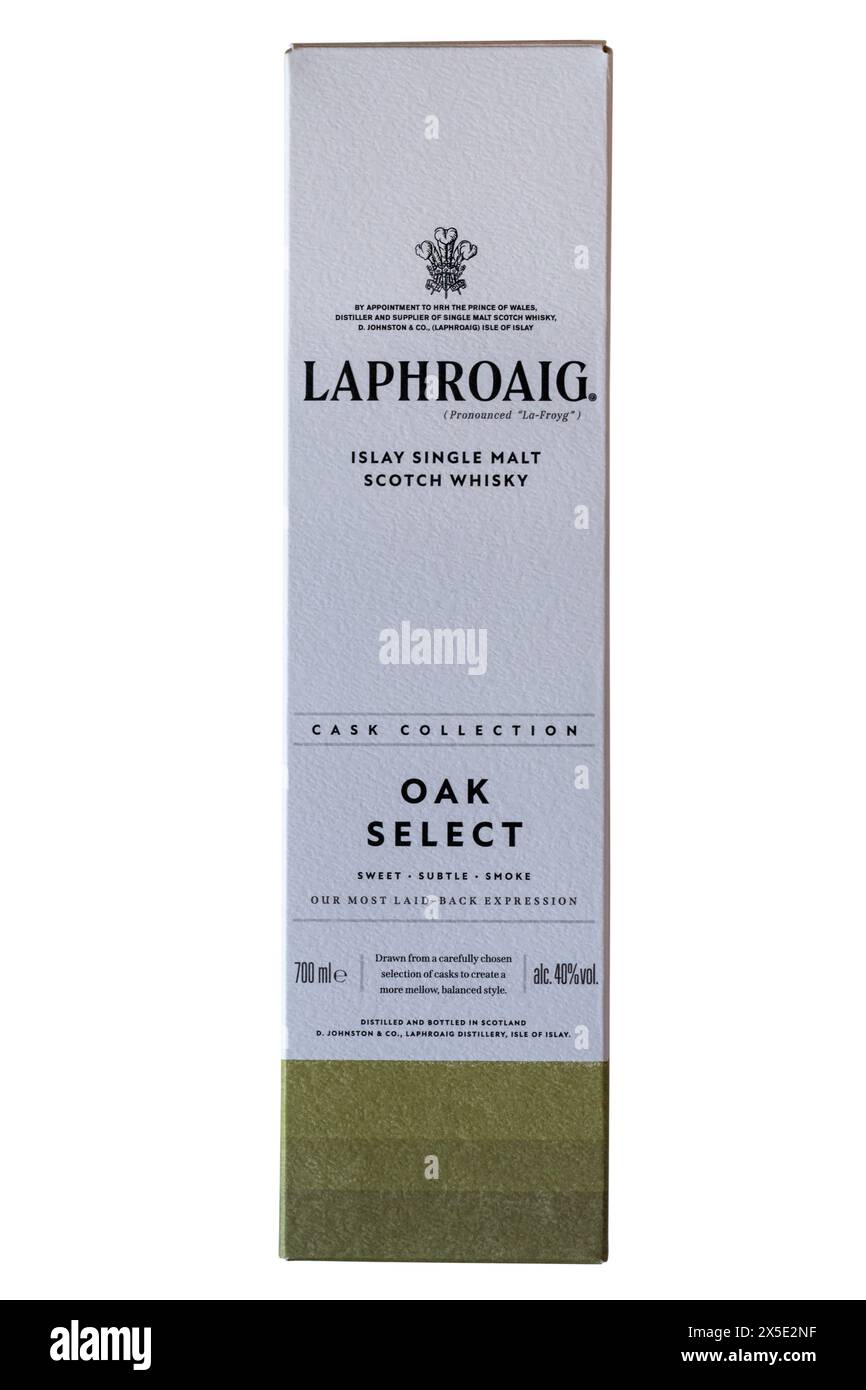 Box of Laphroaig Islay Single Malt Whisky Cask Collection Oak Select ...