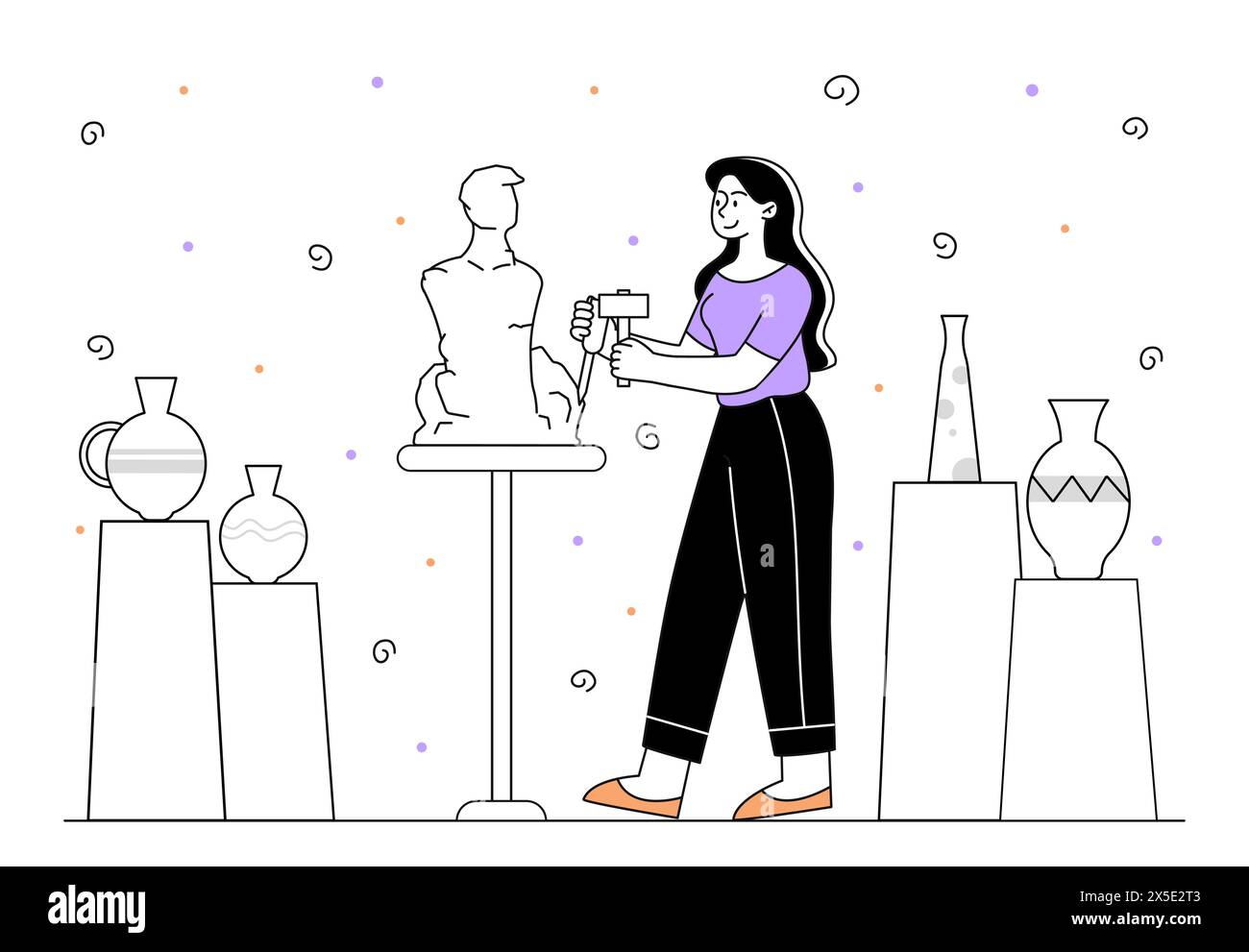 Woman making sculpture vector simple Stock Vector Image & Art - Alamy Woman making sculpture vector simple Stock Vector Image & Art - Alamy