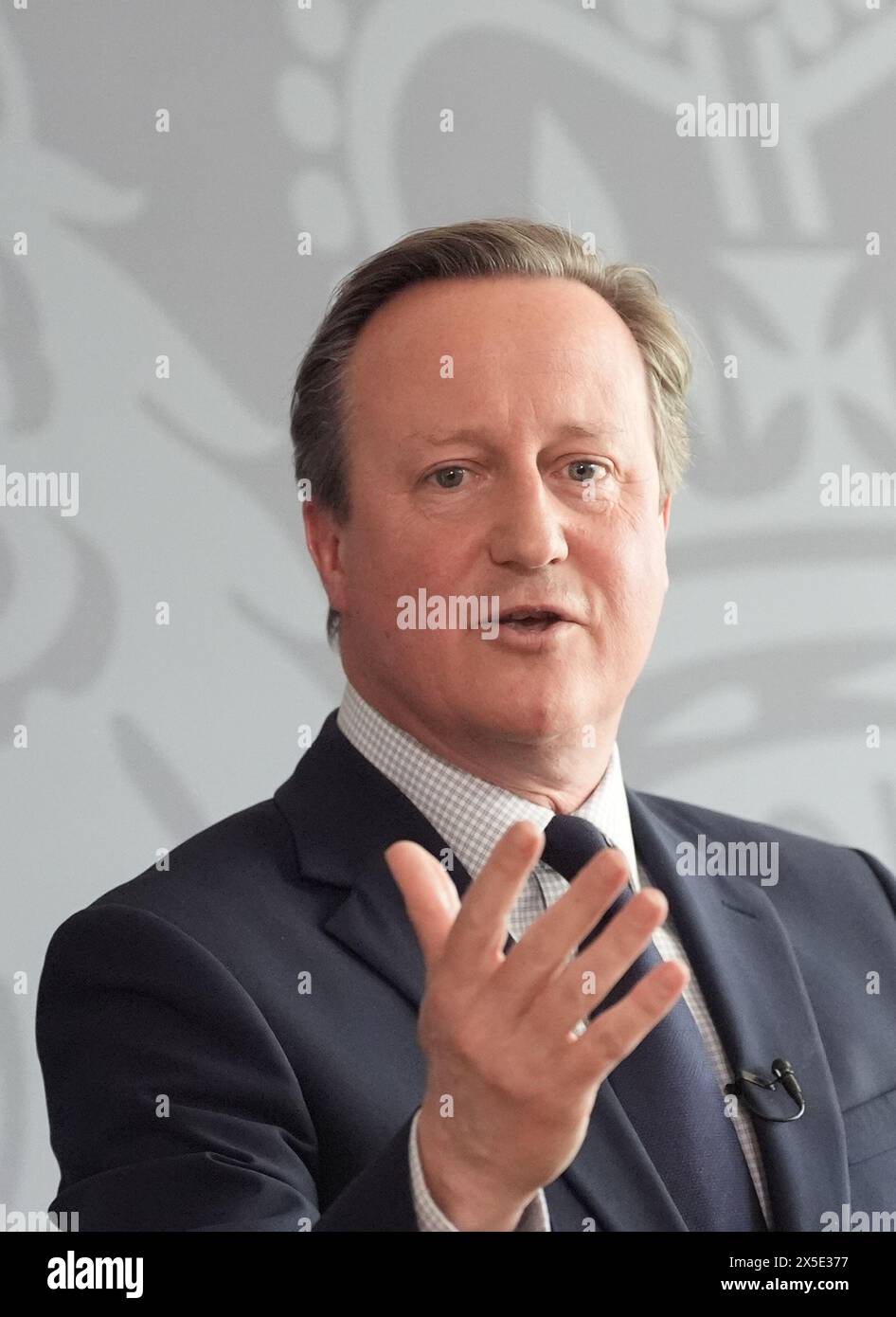 Foreign Secretary Lord David Cameron delivers a speech at the National ...
