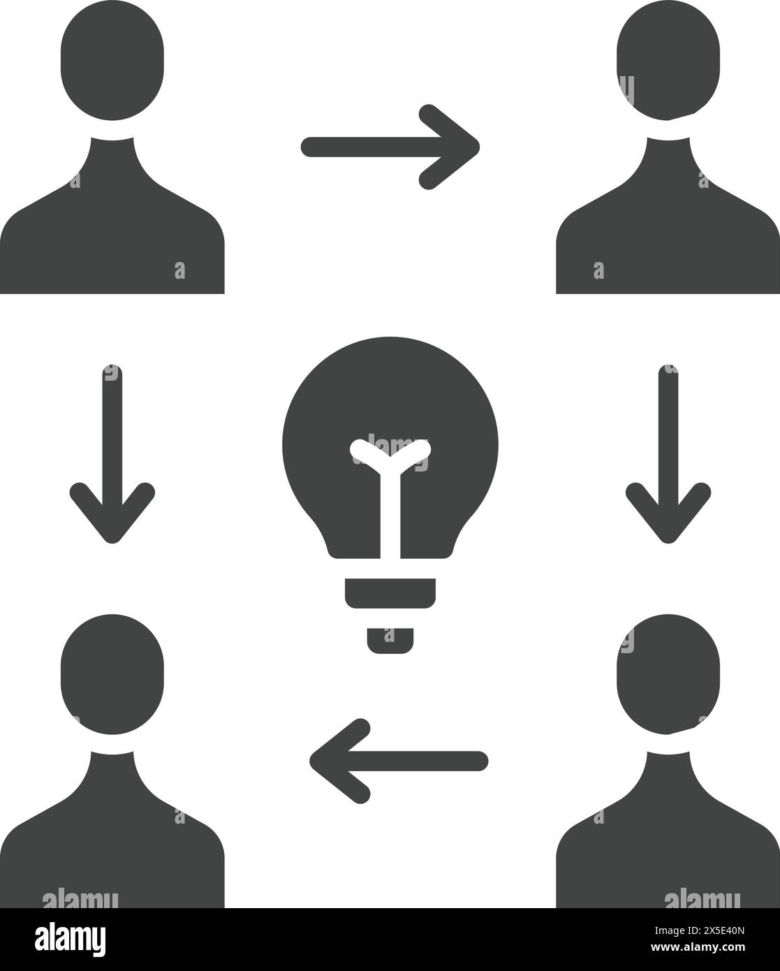 Collaborate icon vector image. Suitable for mobile application web application and print media ...