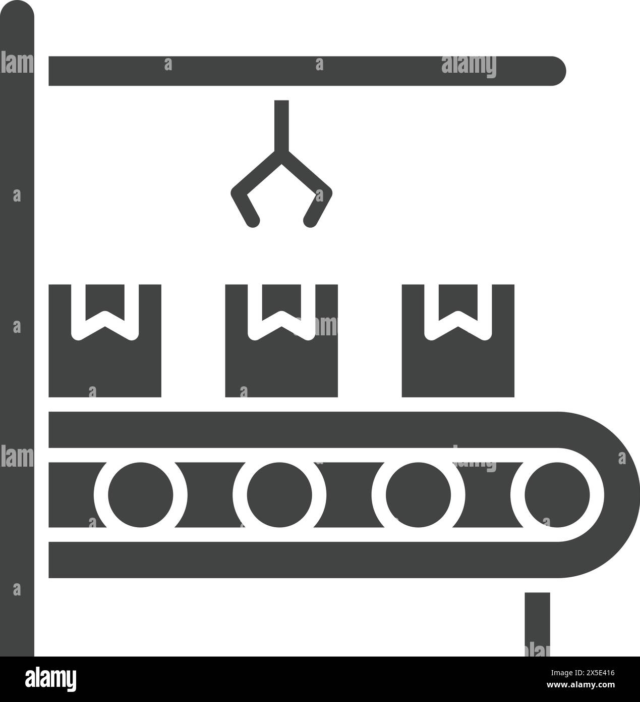 Conveyor Belt icon vector image. Suitable for mobile application web ...