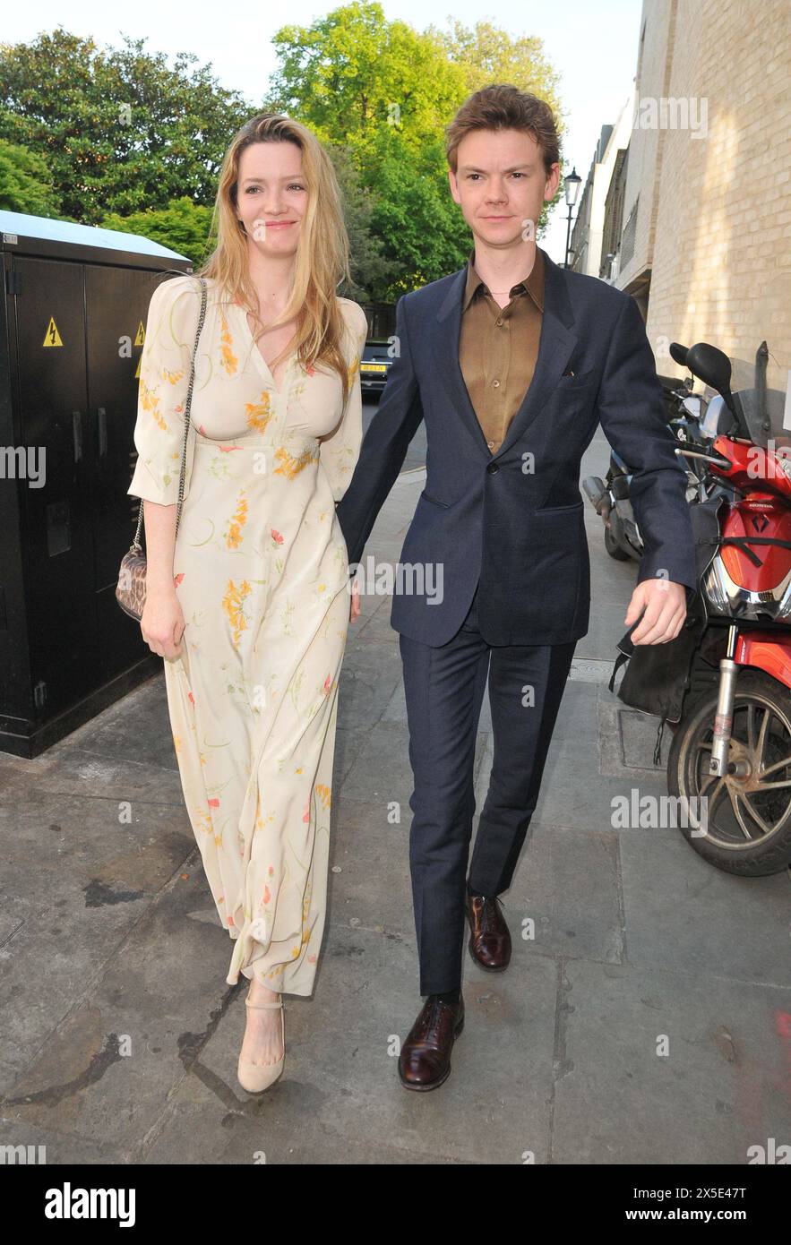 London, England, 08/05/2024, Talulah Riley and Thomas Brodie-Sangster ...