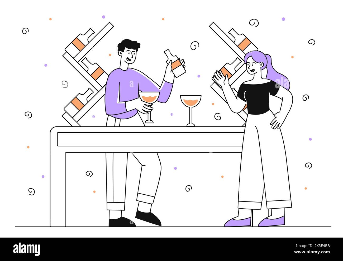 Wine tasting vector simple Stock Vector Image & Art - Alamy