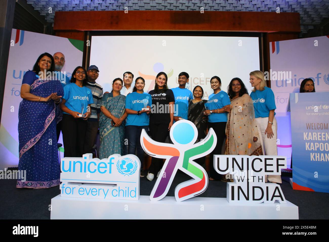 NEW DELHI, INDIA - MAY 4: Bollywood actor Kareena Kapoor Khan with ...