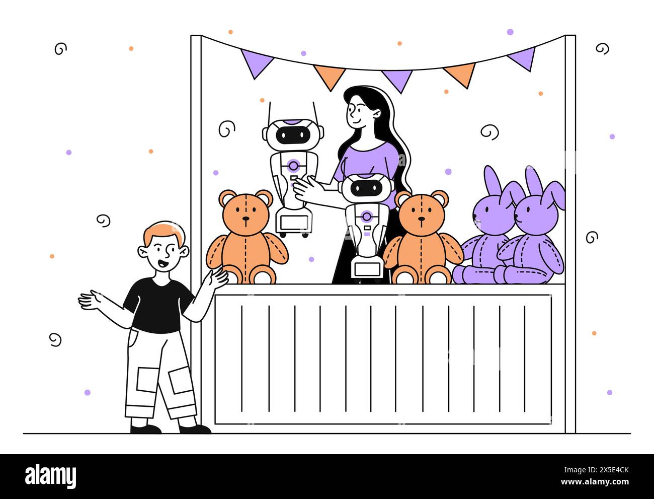 Child toy store shelf Stock Vector Images - Alamy