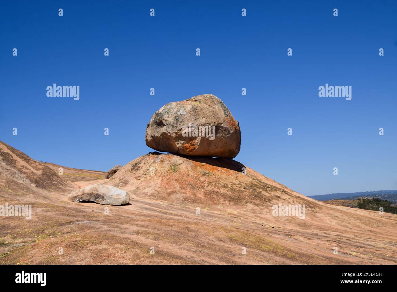 Zimbabwe. 1st May 2024. Balancing rocks at Domboshawa. Credit: Vuk ...