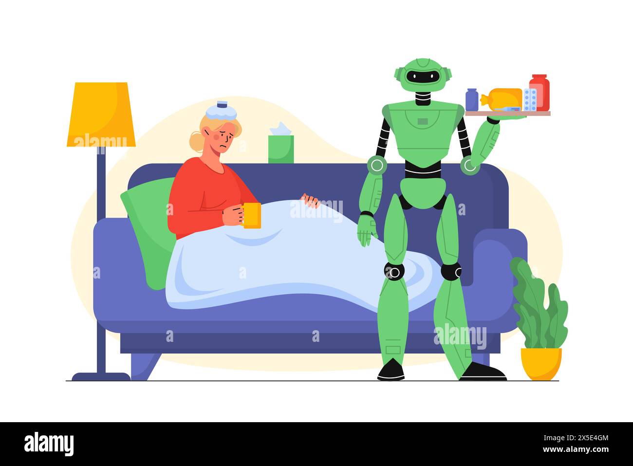 Robot doctor vector concept Stock Vector Image & Art - Alamy