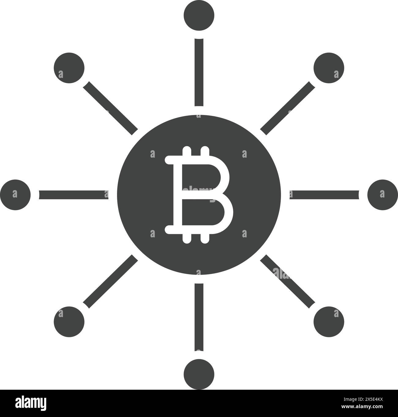 Decentralized Icon Vector Image Suitable For Mobile Application Web Application And Print Media