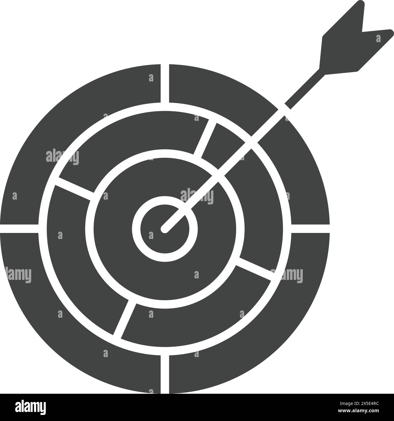 Dart board vector image Black and White Stock Photos & Images - Alamy