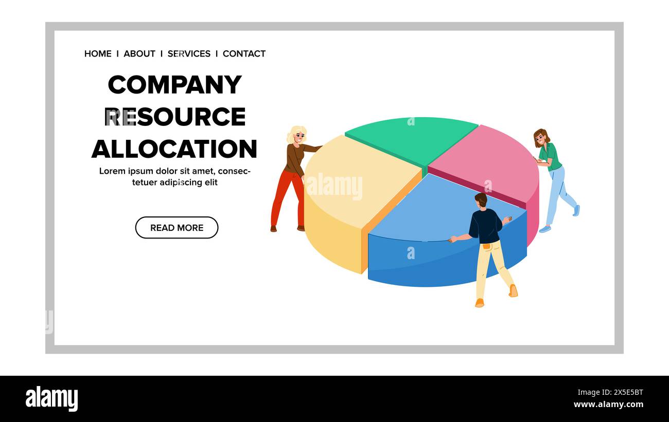 analysis company resource allocation vector Stock Vector Image & Art ...