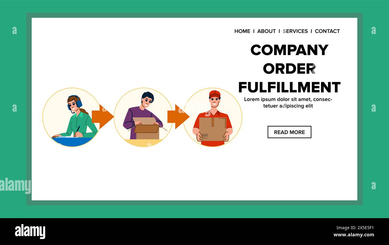 shipping company order fulfillment vector Stock Vector Image & Art - Alamy