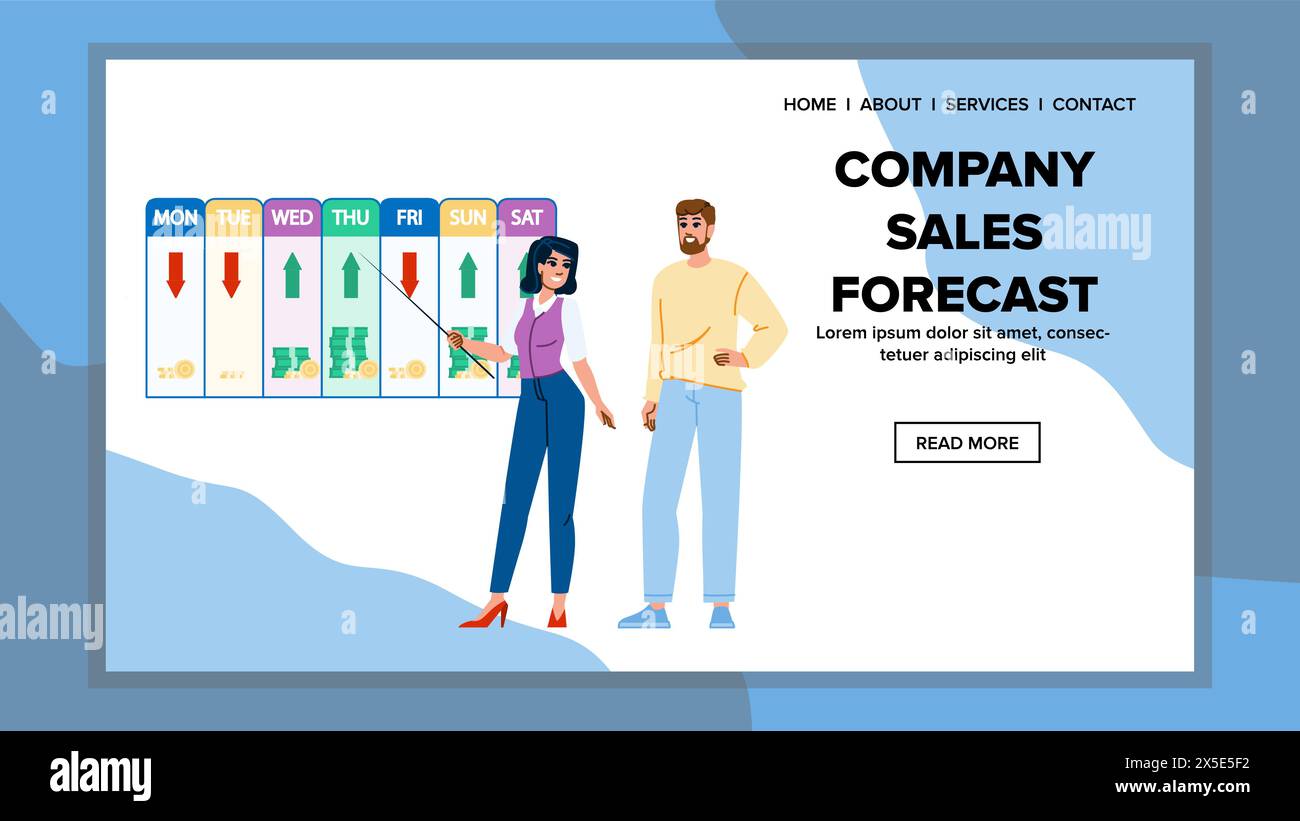 target company sales forecast vector Stock Vector Image & Art - Alamy