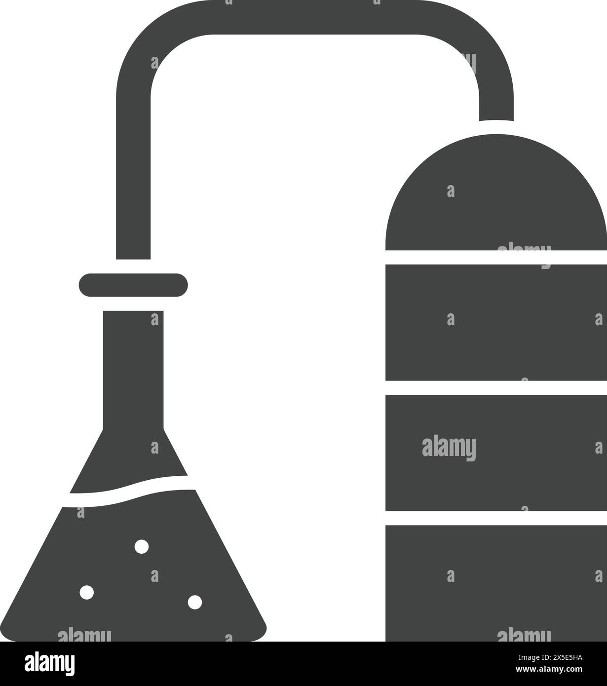 Distillation icon vector image. Suitable for mobile application web ...