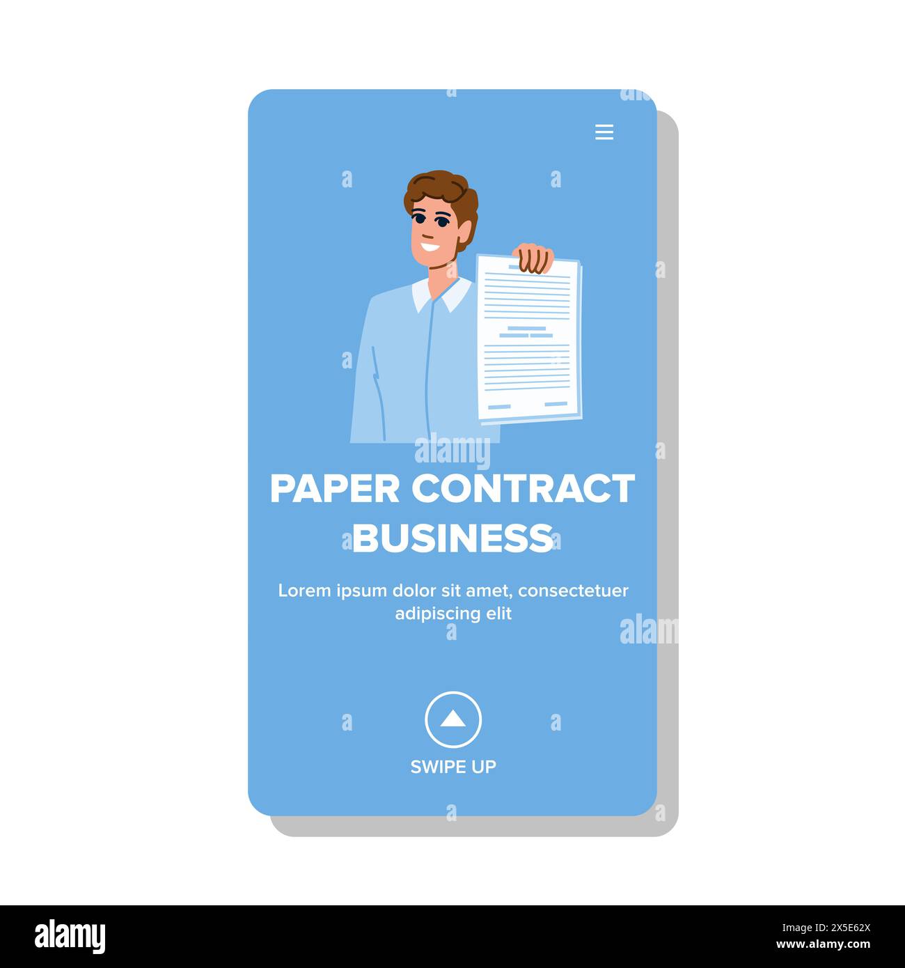 signature paper contract business vector Stock Vector Image & Art - Alamy