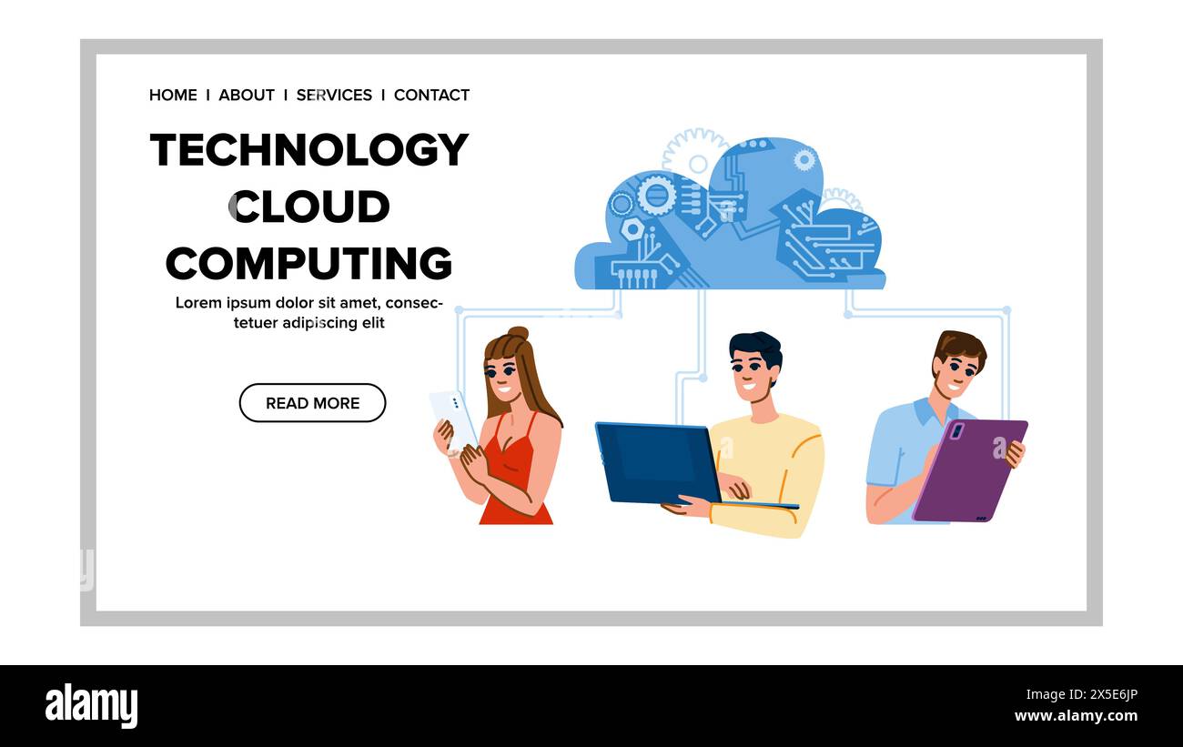 services technology cloud computing vector Stock Vector Image & Art - Alamy