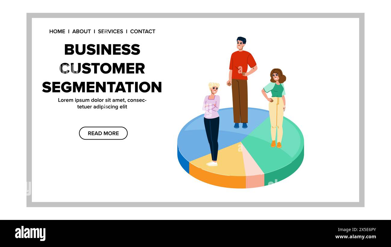 targeting busines customer segmentation vector Stock Vector Image & Art - Alamy