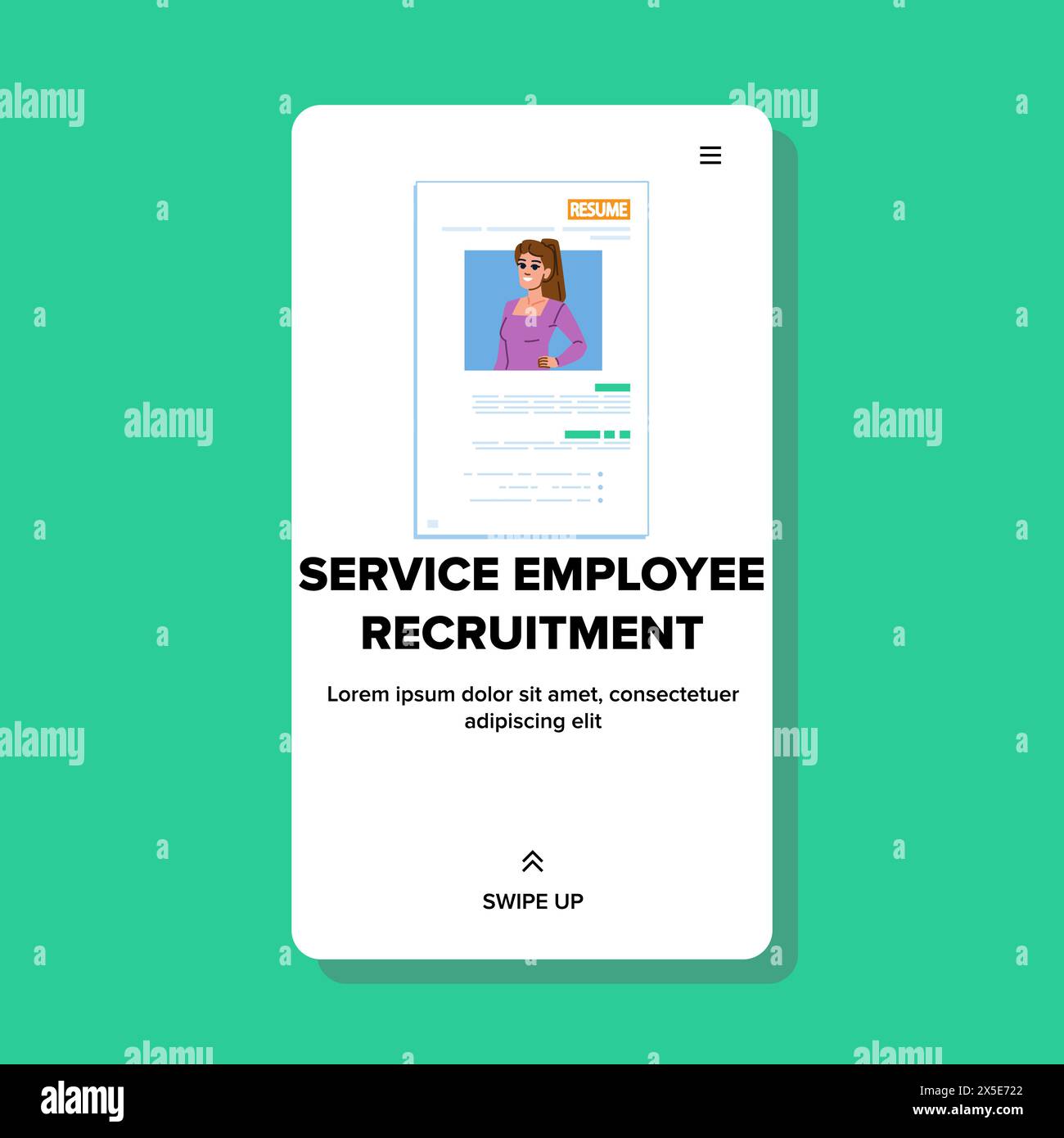 hiring service employee recruitment vector Stock Vector Image & Art - Alamy
