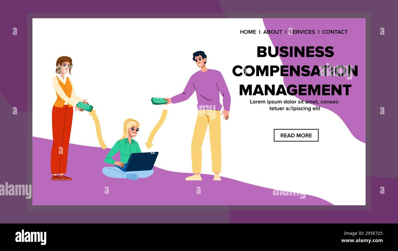 bonuses business compensation management vector Stock Vector Image ...