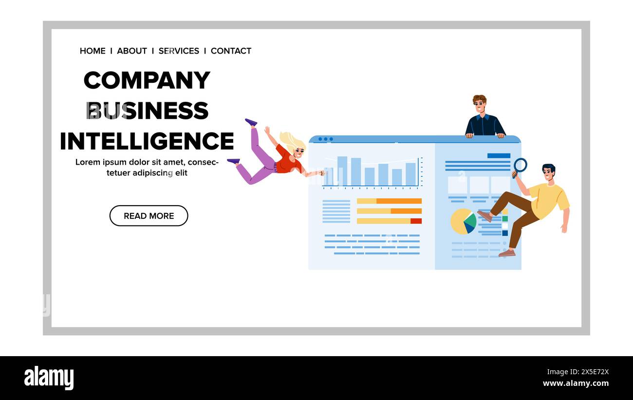 performance company business intelligence vector Stock Vector Image ...