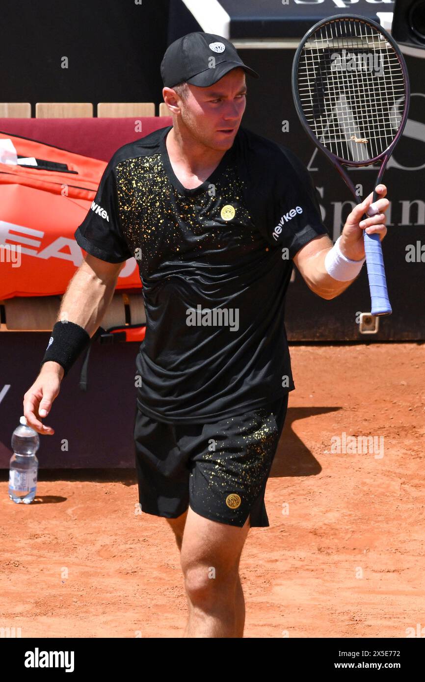 Rome, Italy. 09th May, 2024. Dominik Koepfer of Germany celebrates at ...