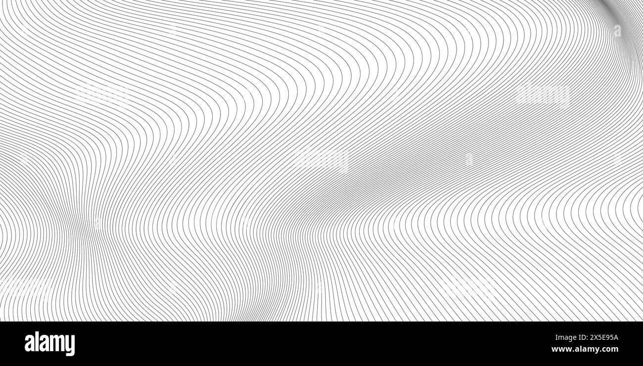 vector Illustration of the pattern of black lines on white background ...