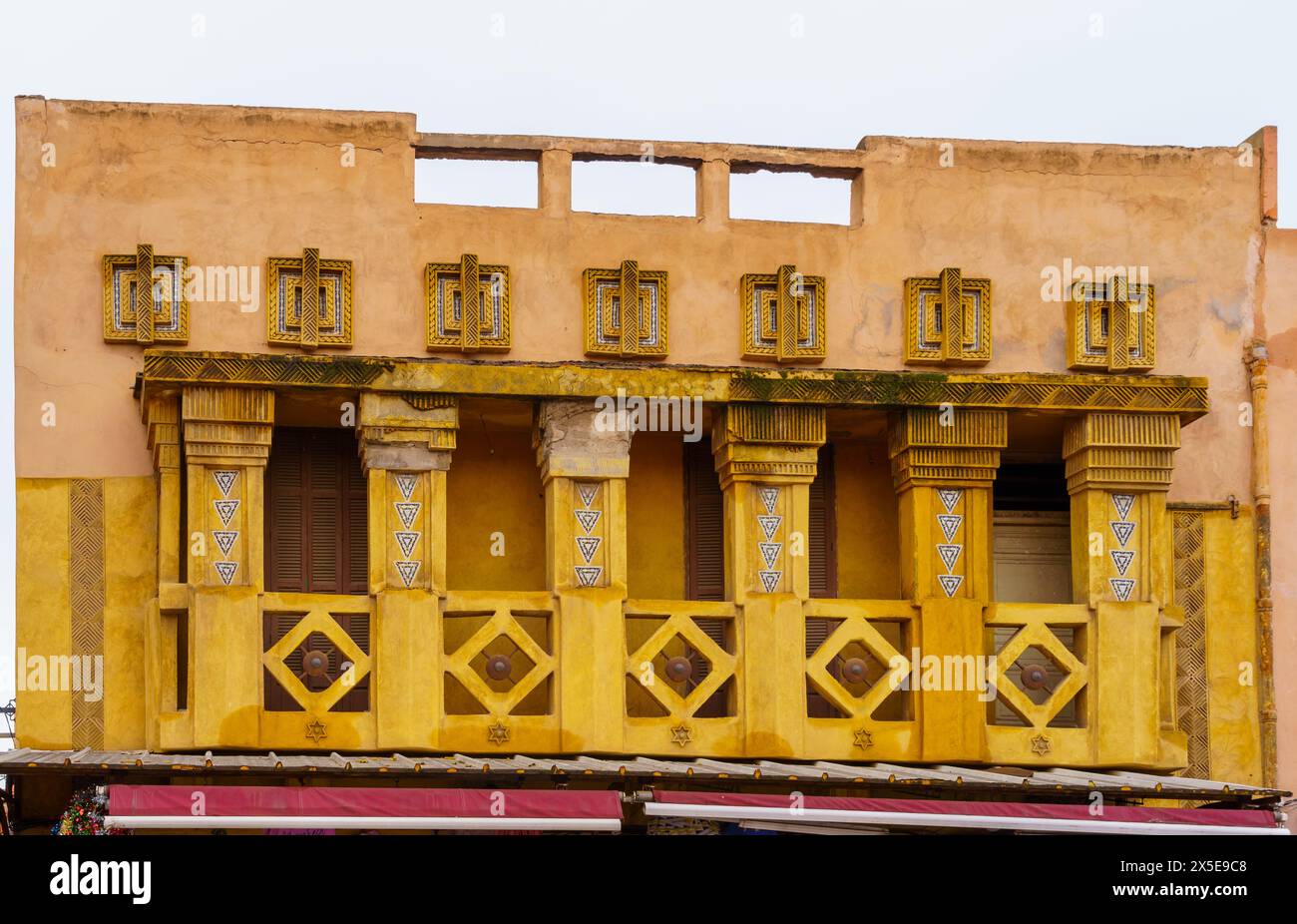 View of the Joseph Bitton Synagogue building, in the Medina of ...