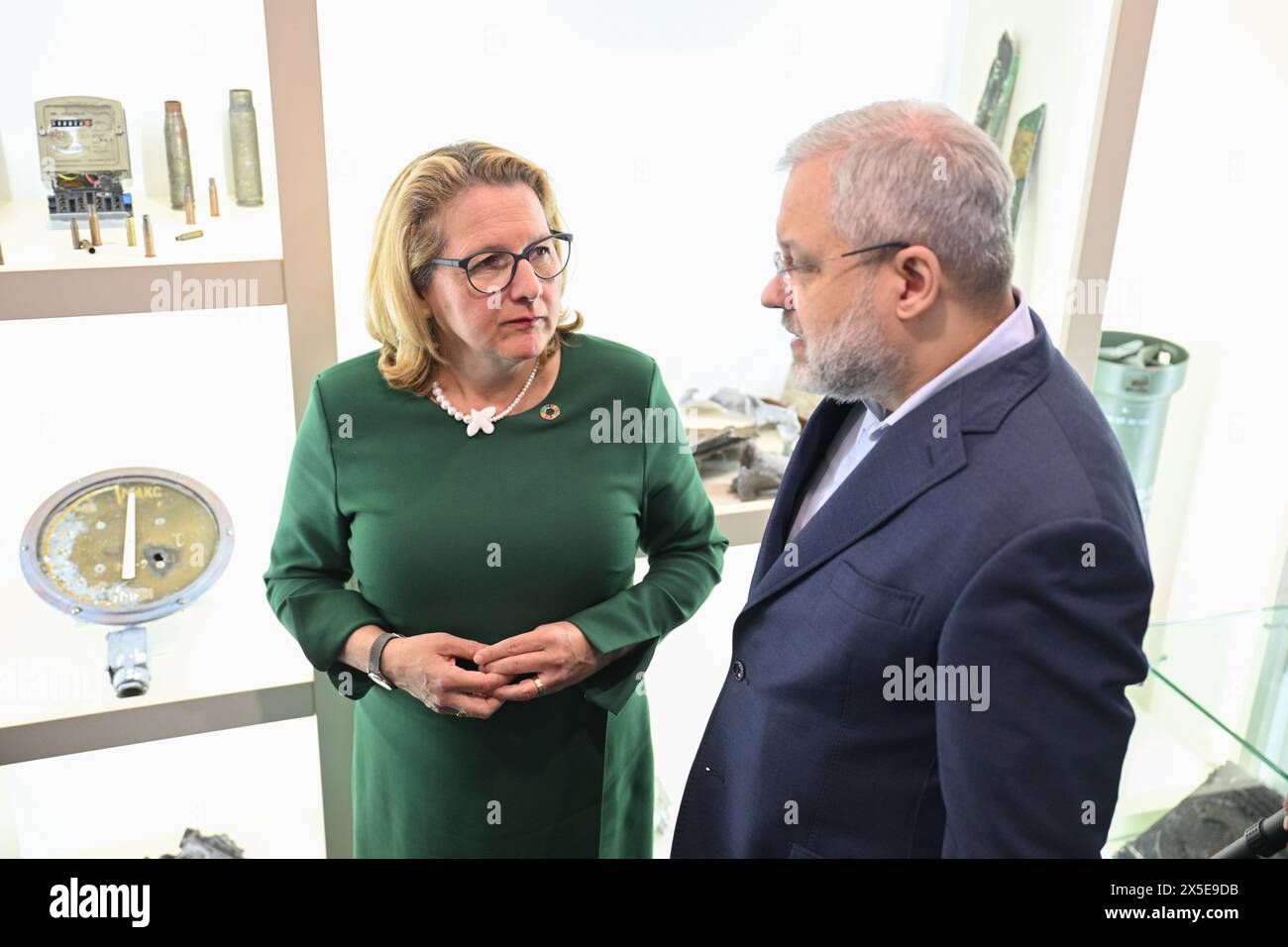 Kiew, Ukraine. 09th May, 2024. Svenja Schulze (SPD), Federal Minister ...