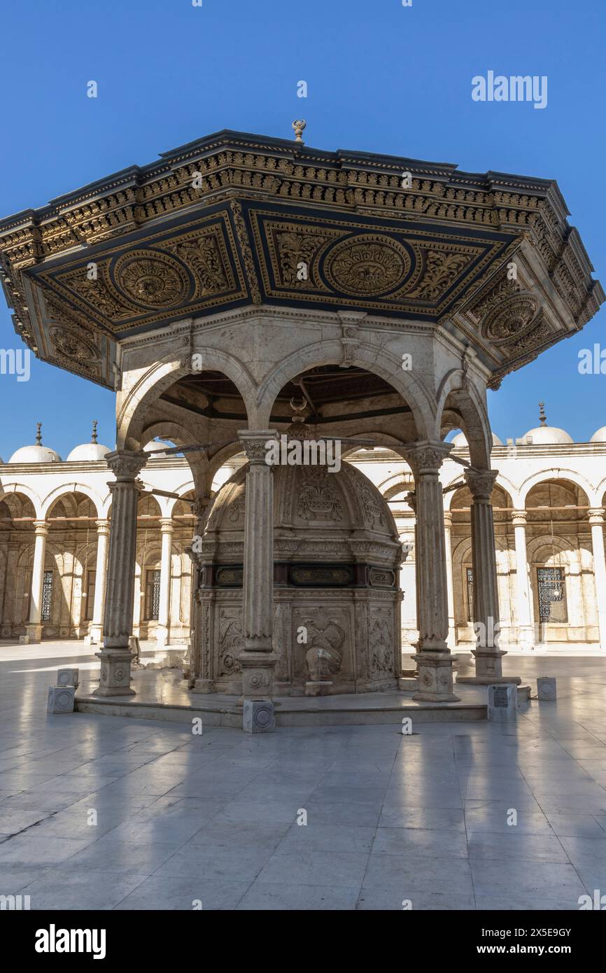 The courtyard of Mosque of Muhammed Ali is also known as the Alabaster ...