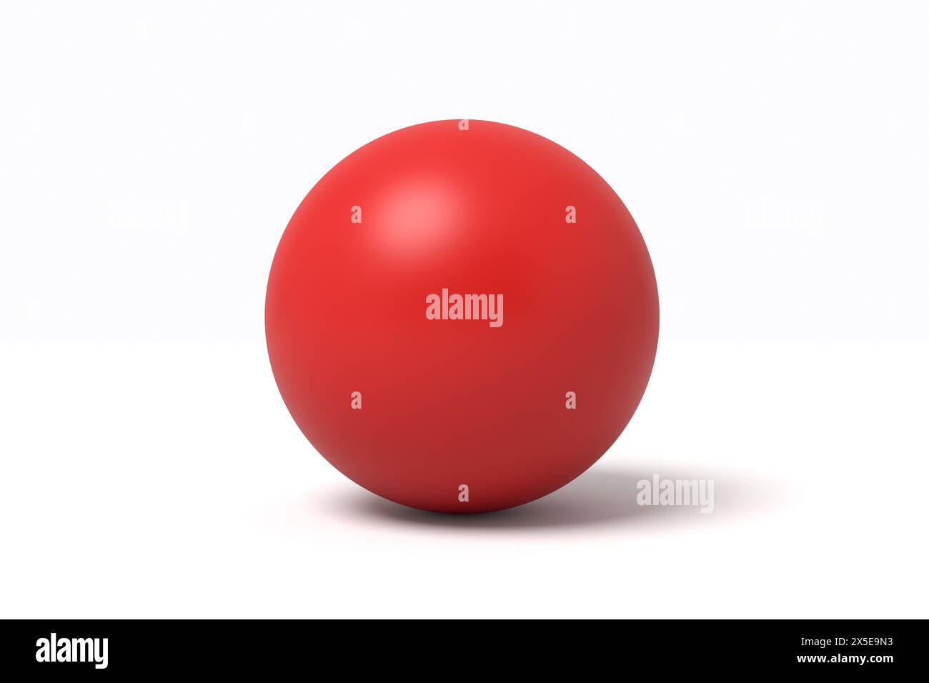 Perfectly rendered shiny red sphere on white Stock Photo - Alamy