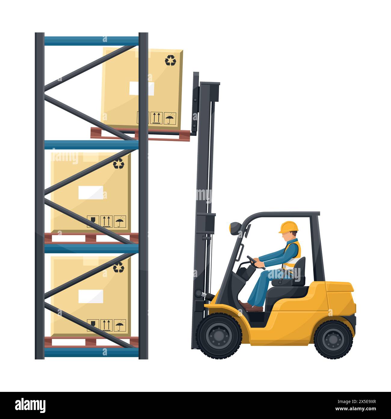 Lifting pallet hi-res stock photography and images - Alamy