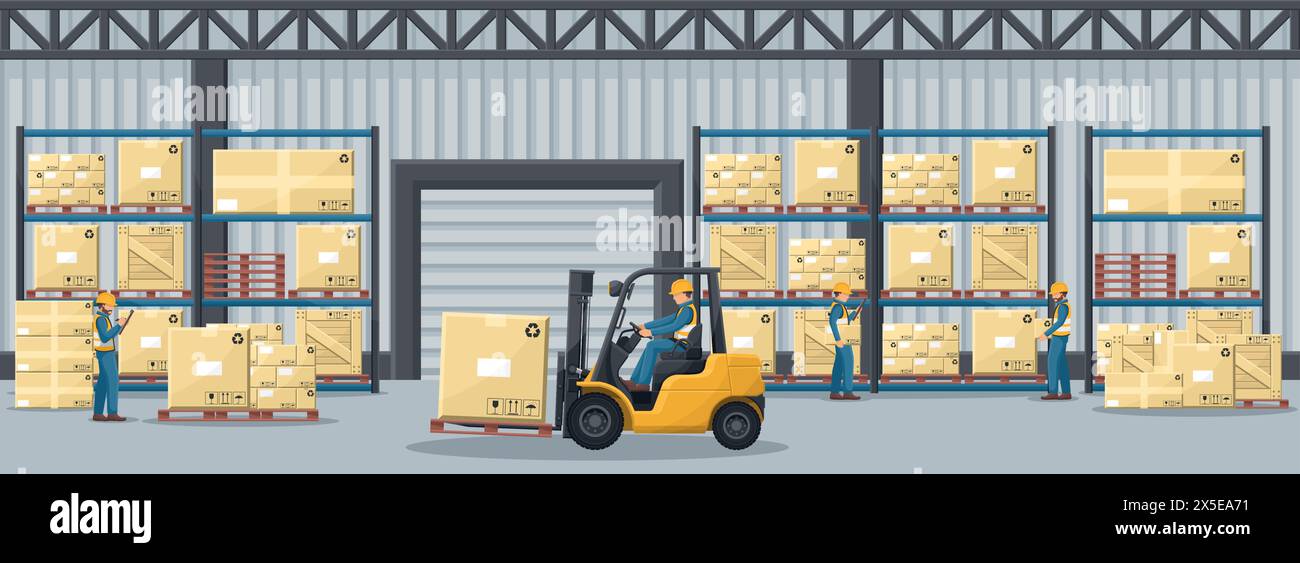 Logistics racks Stock Vector Images - Alamy