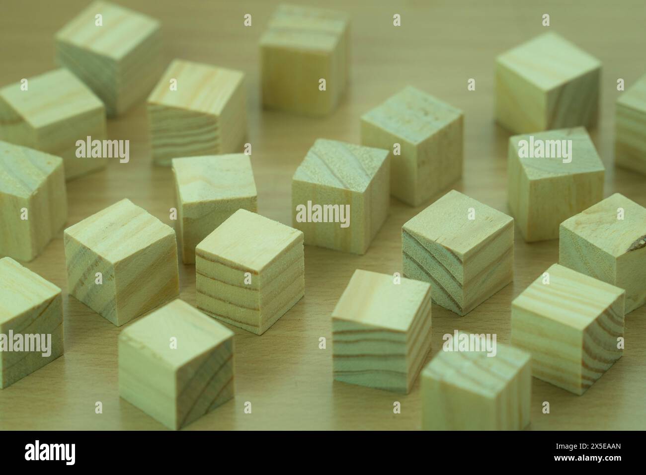 random arrange wooden blocks Stock Photo - Alamy