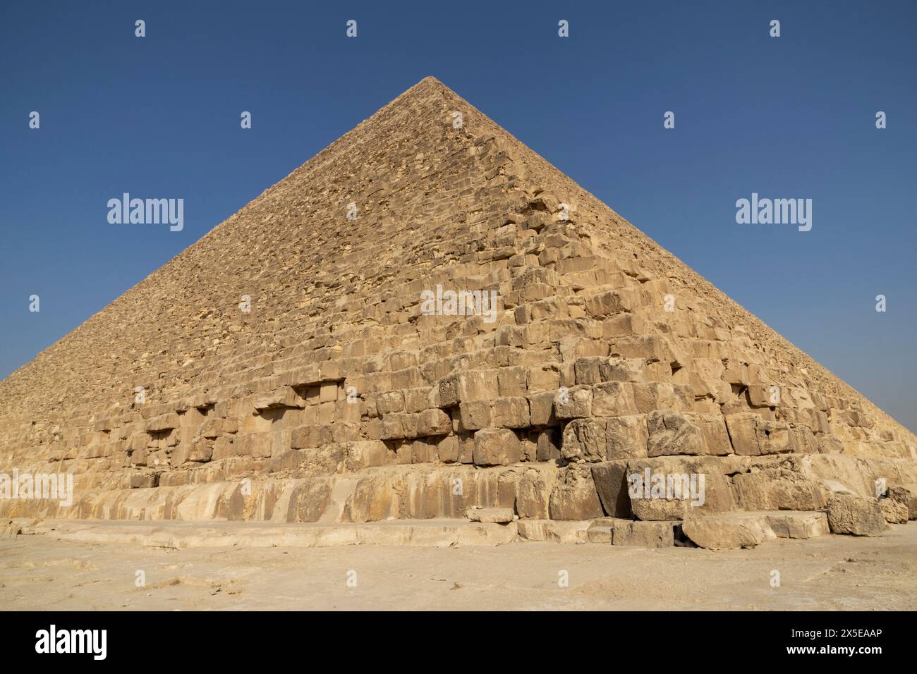 Part of the Giza necropolis. The Great Pyramide, Pyramid of Khafre, and ...