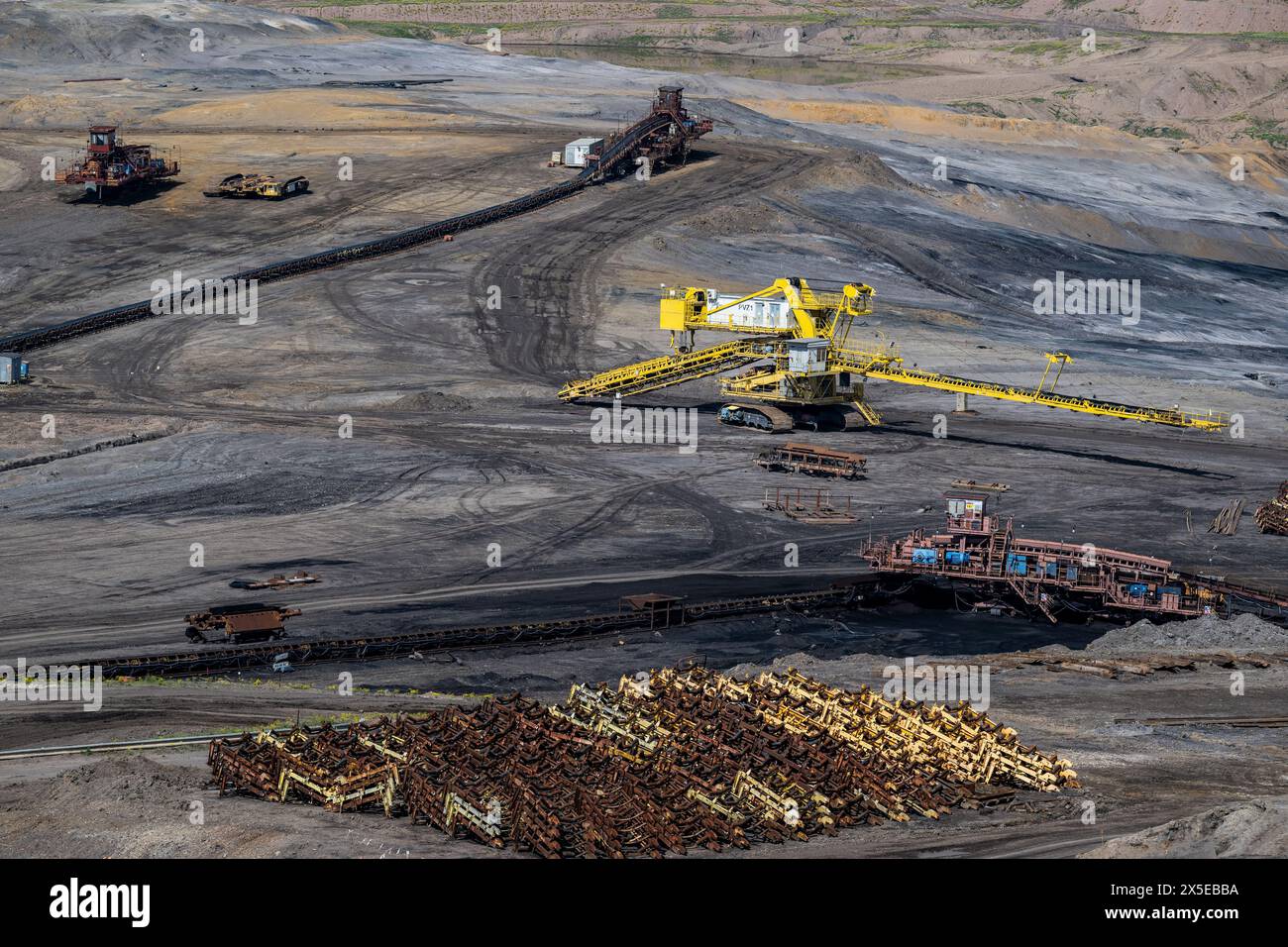 Press conference at the CSA quarry on the suspension of mining and ...