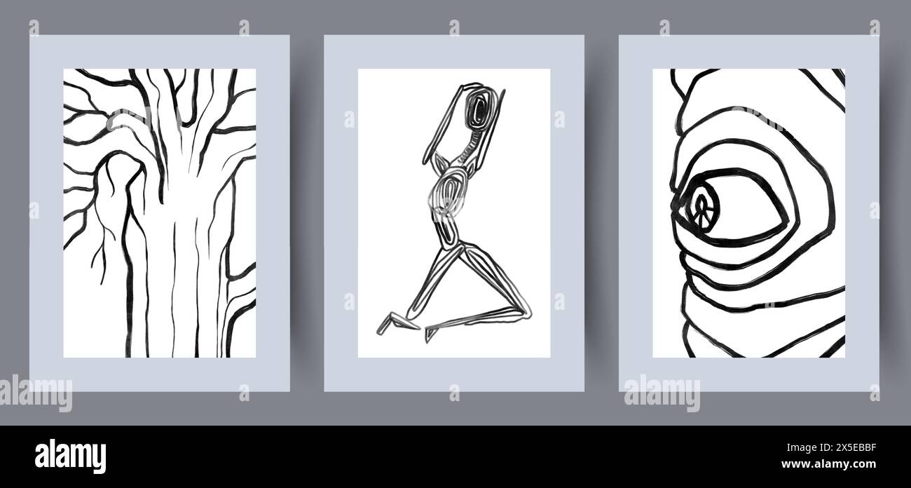 Tree wall paper Stock Vector Images - Alamy