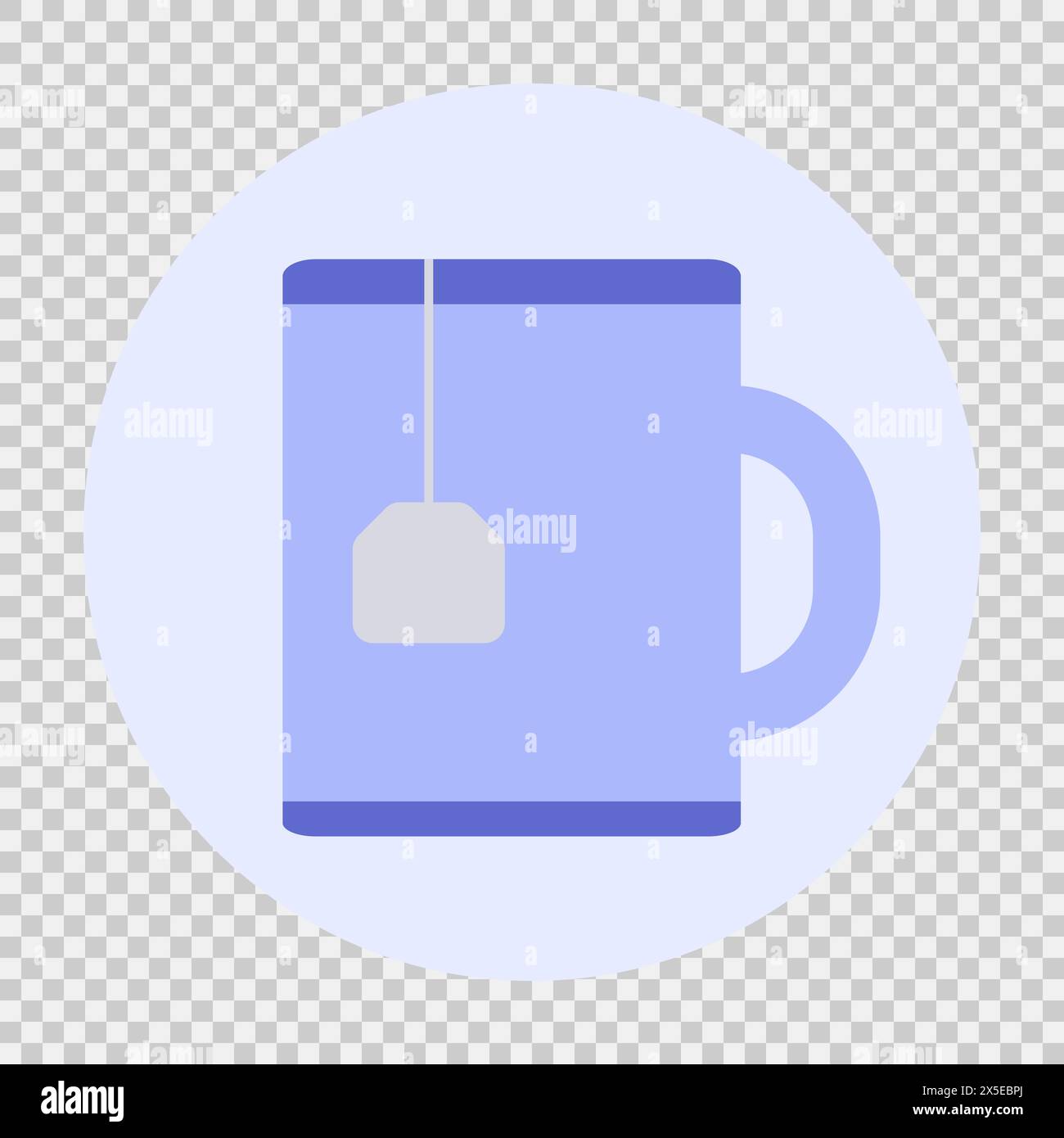 Blue Tea Mug With Tea Bag Icon Stock Vector Image & Art - Alamy