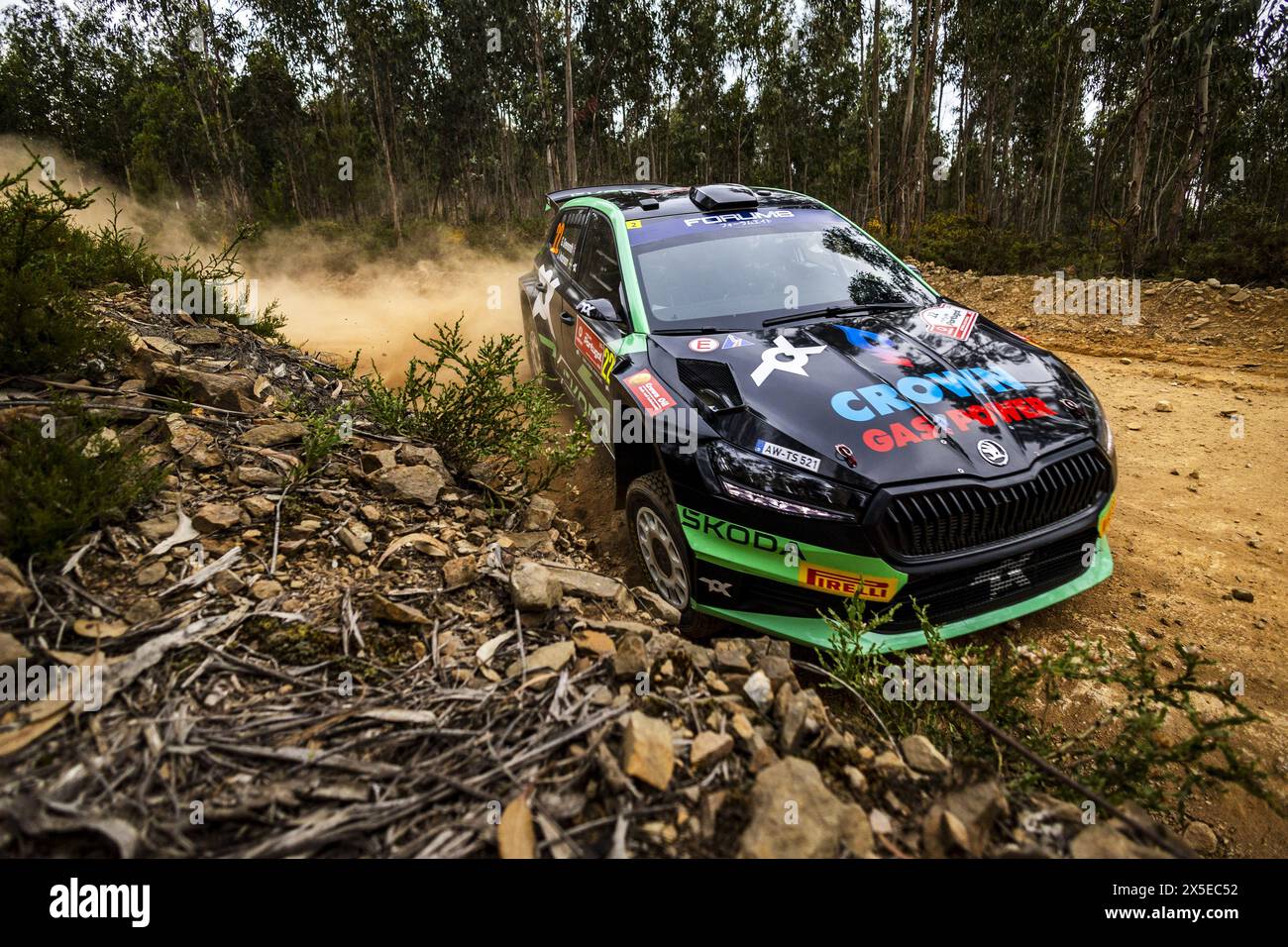 22 GREENSMITH Gus, ANDERSSON Jonas, Skoda Fabia RS Rally2, action ...