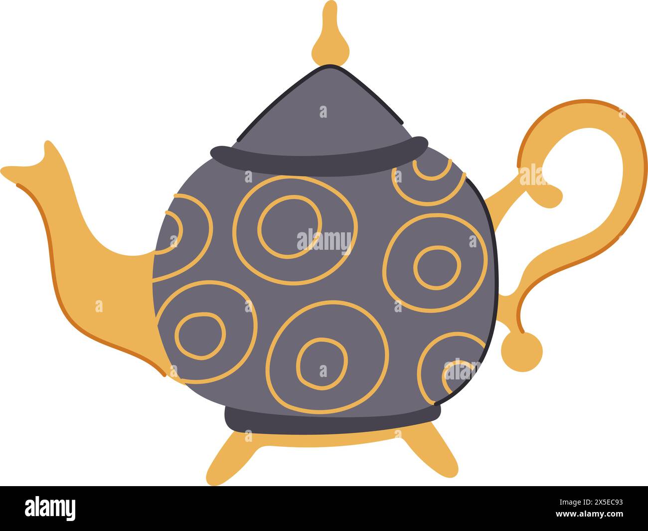 arabian arabic tea pot cartoon vector illustration Stock Vector Image ...