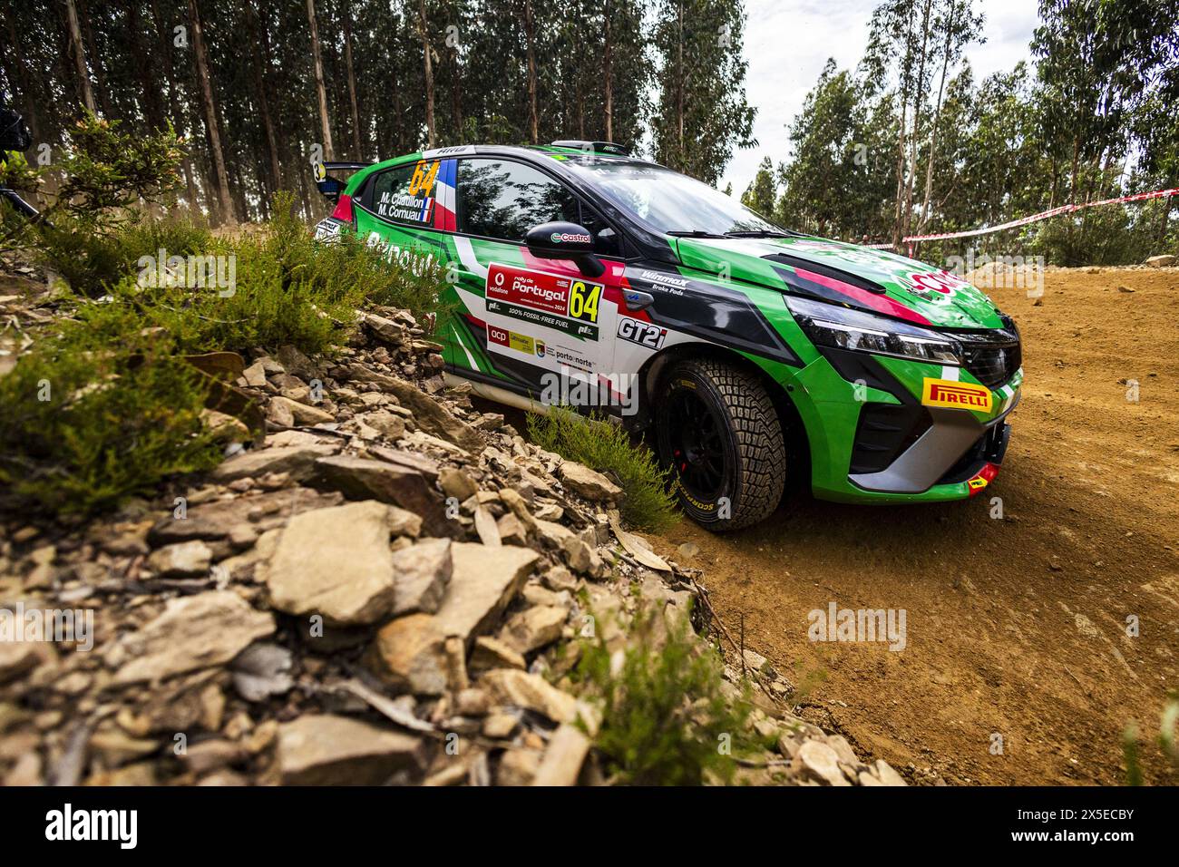64 CHATILLON Matteo, CORNUAU Maxence, Renault Clio Rally3, action ...