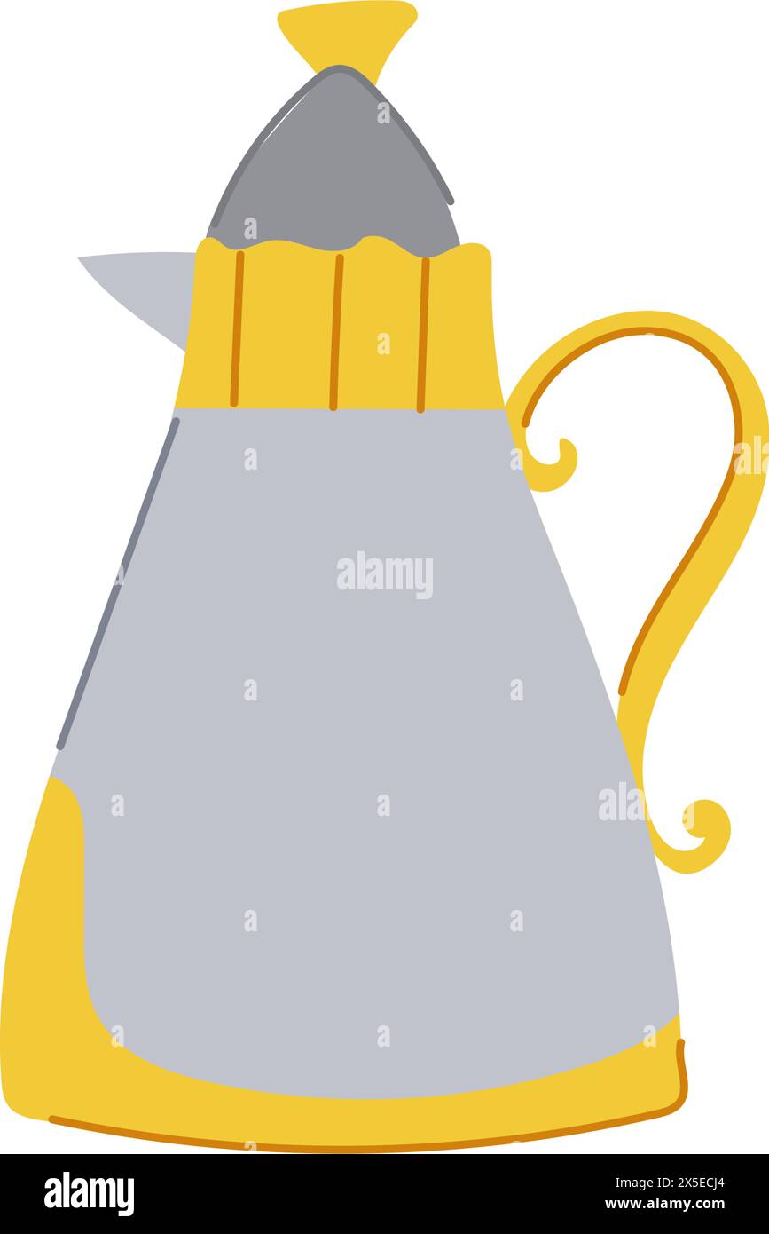 arab arabic tea pot cartoon vector illustration Stock Vector Image ...