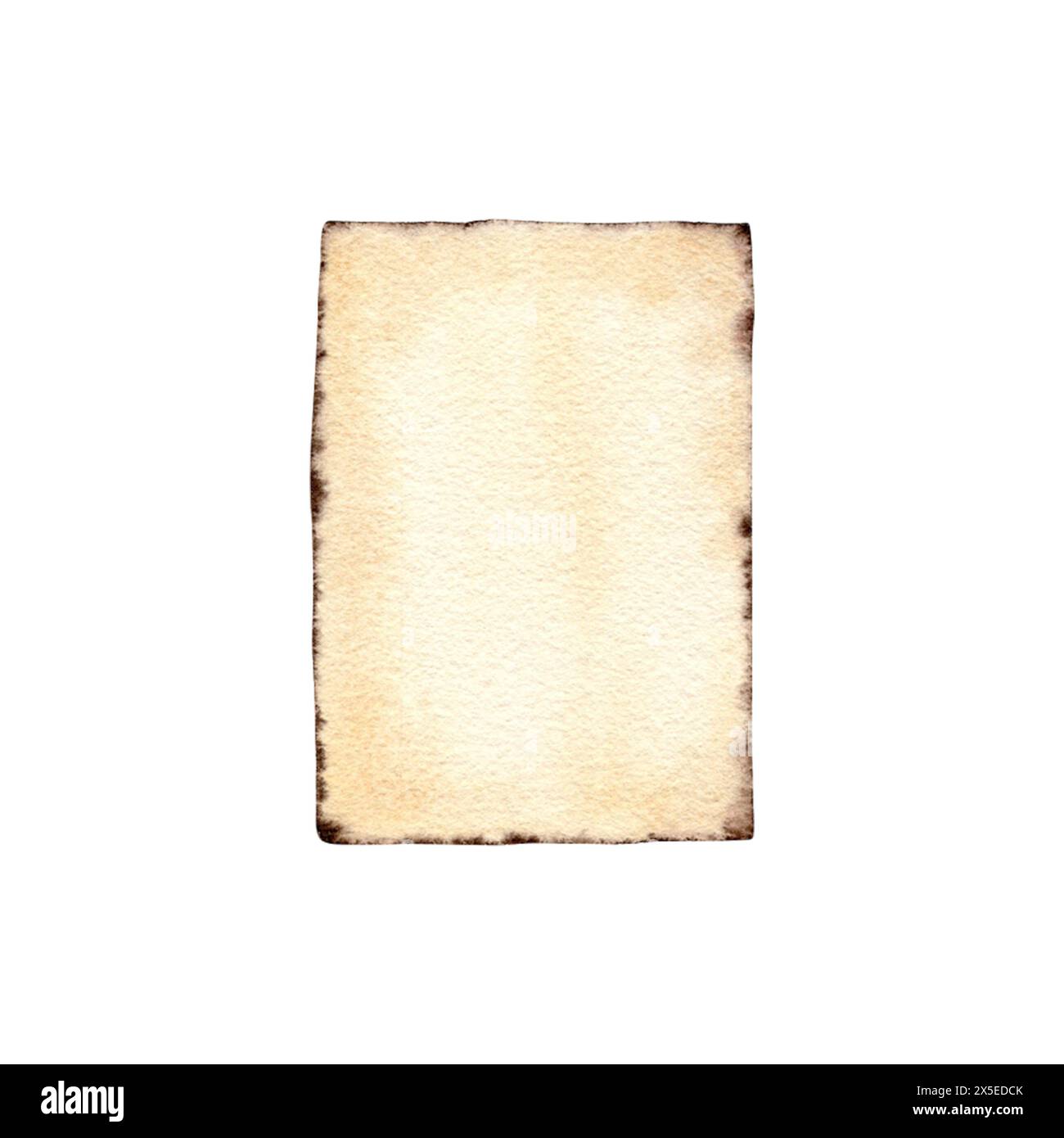 Square old vintage piece of paper. Stained letter. Writing sheet copy ...