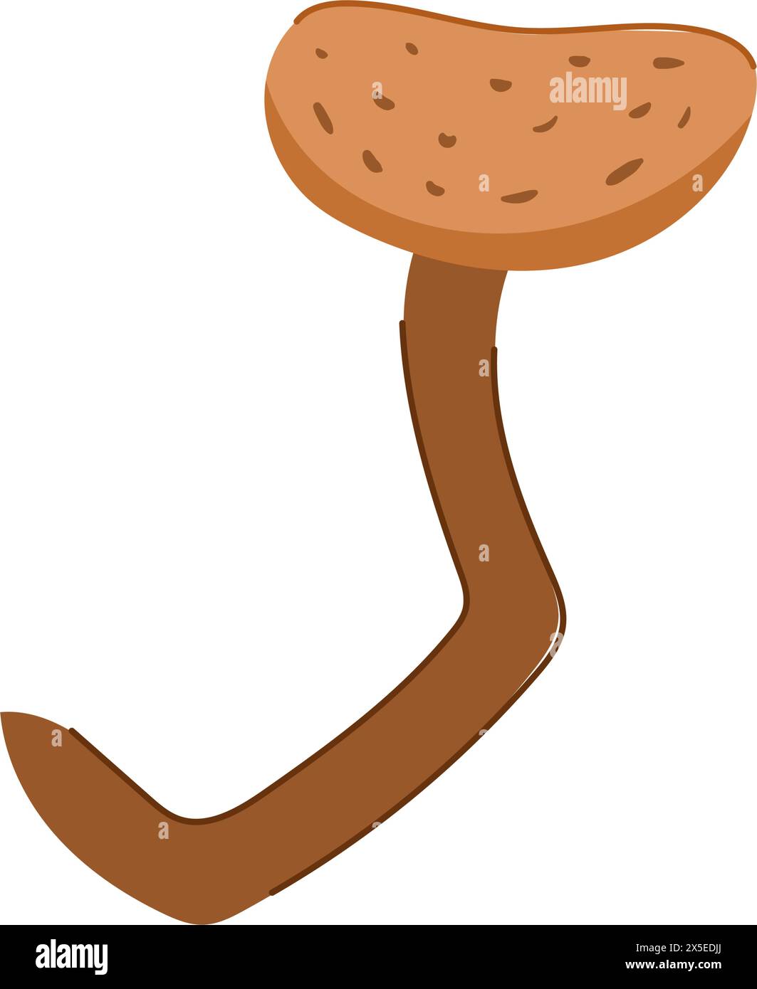 rust bent nail cartoon vector illustration Stock Vector Image & Art - Alamy