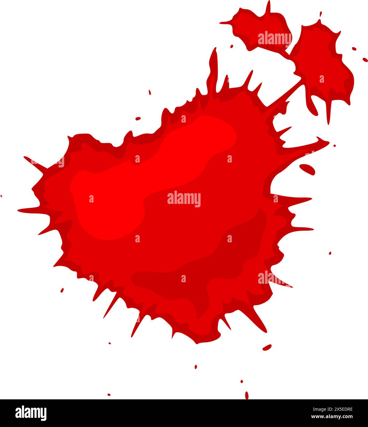 paint blood splatter cartoon vector illustration Stock Vector Image ...