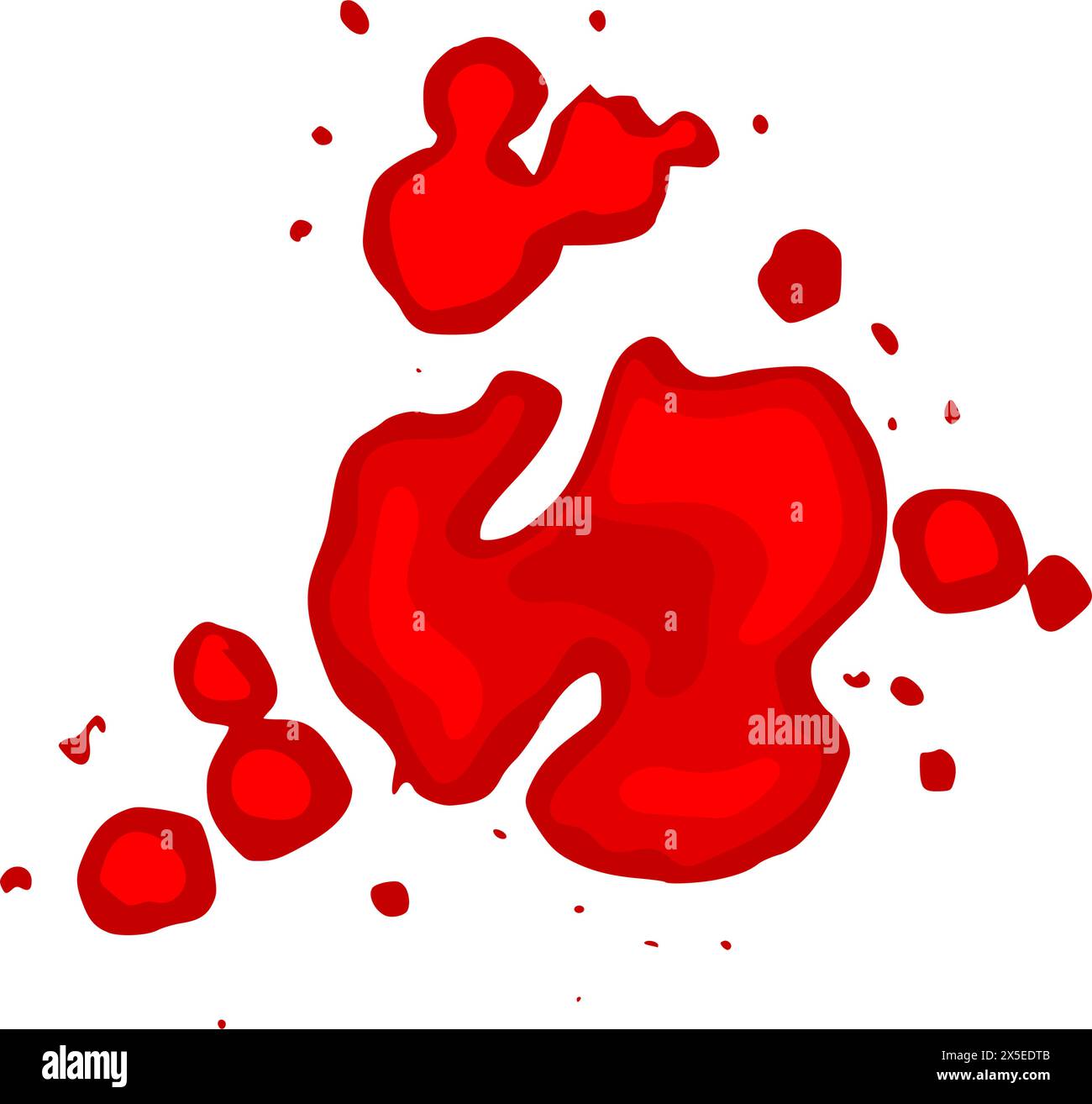 horror blood splatter cartoon vector illustration Stock Vector Image ...
