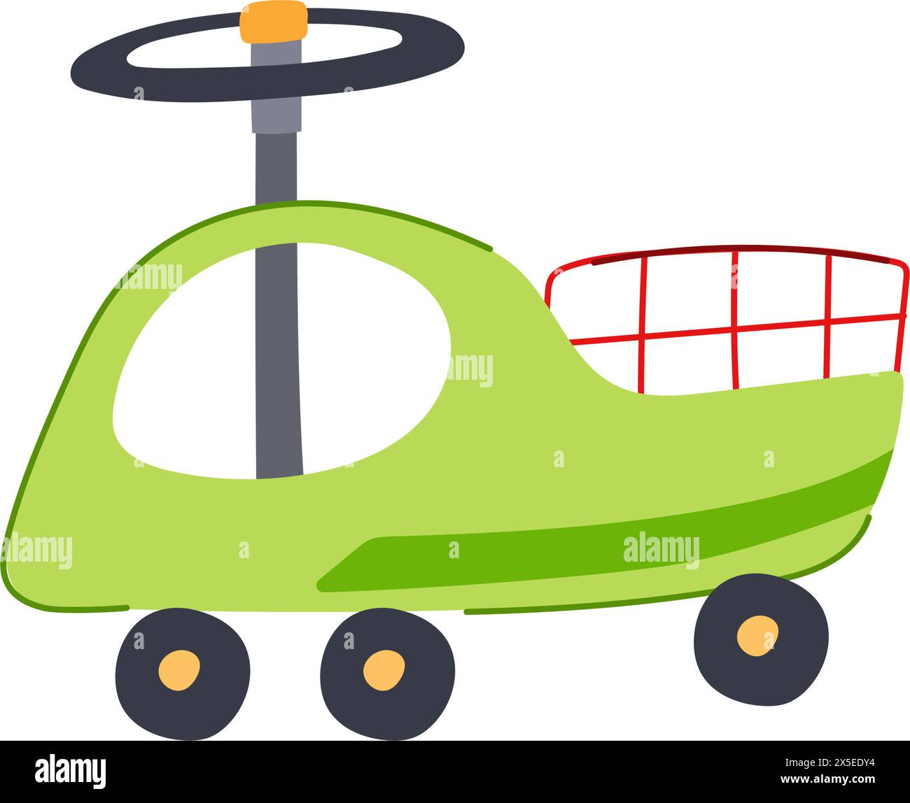 basket cart toy cartoon vector illustration Stock Vector Image & Art ...