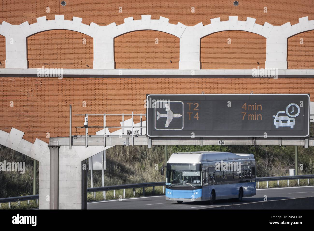 A traffic information monitor on an urban road Stock Photo - Alamy
